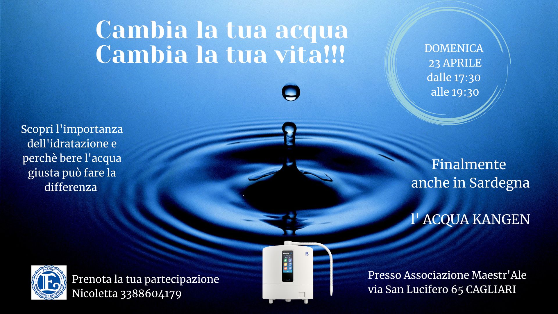 SCOPRI L'ACQUA KANGEN - Maestr'ale